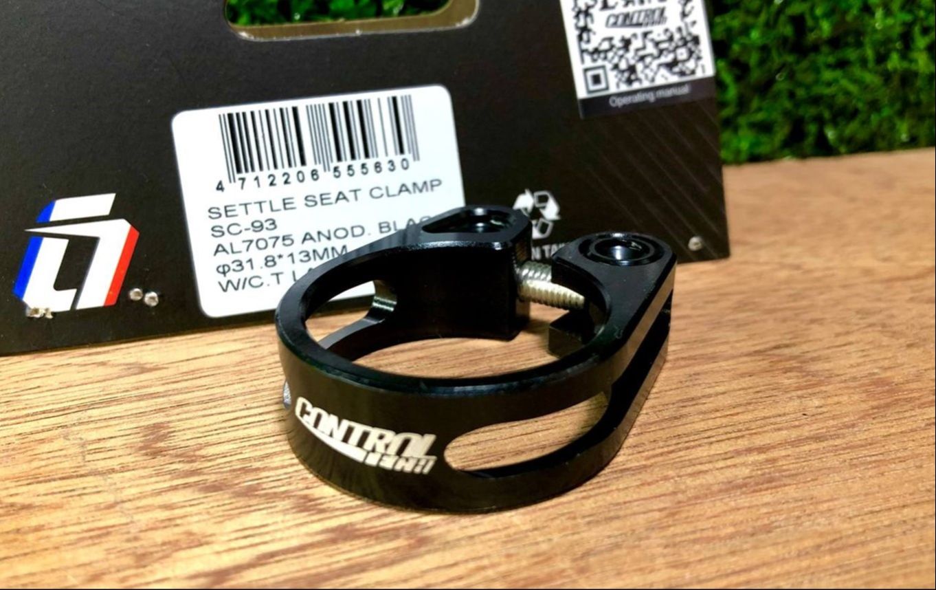 Controltech NW Settle Seat Clamp 34.9/13mm Anod Black/Laser Logo (SC93 ...