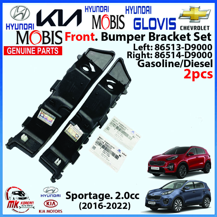 [GENUINE] Front. Bumper Bracket Set. Left & Right Side. 2 pcs. for ...