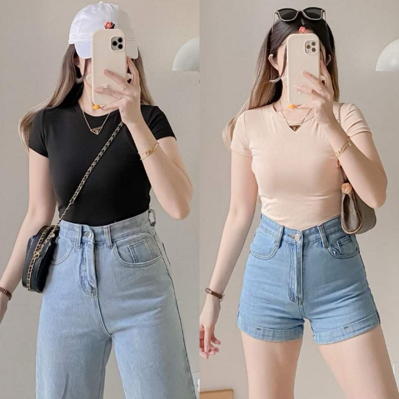 YooYoPH---KATHRYN BASIC Double Lining Full Top | Lazada PH