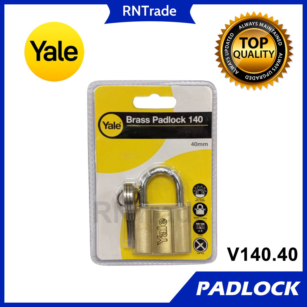 YALE Brass Padlock V140 Series (20mm, 25mm, 30mm, 40mm, 50mm, 60mm) | Lazada PH