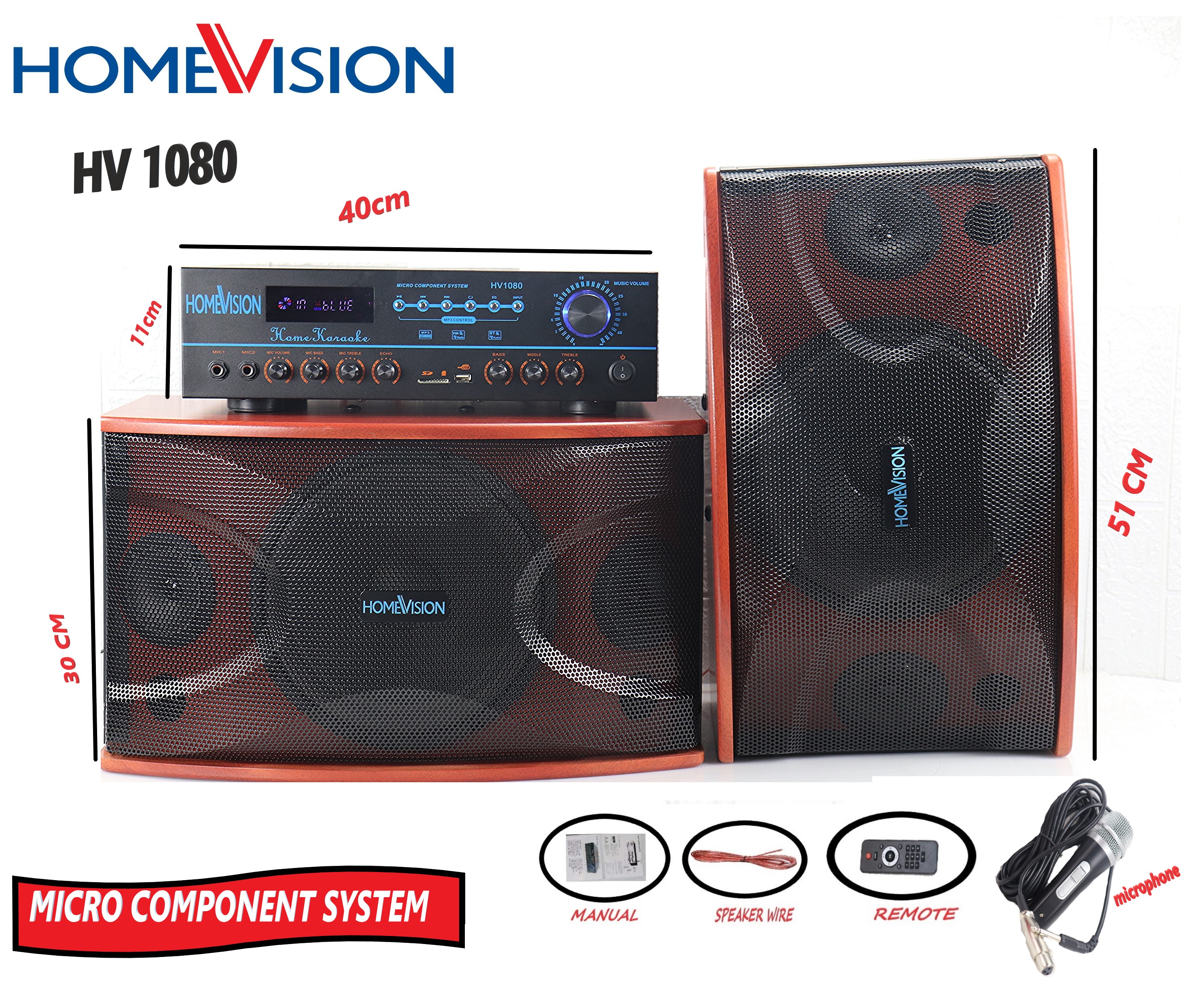 (COD) NEW!!! HOME VISION MICRO COMPONENT SYSTEM HV-1080 | Lazada PH