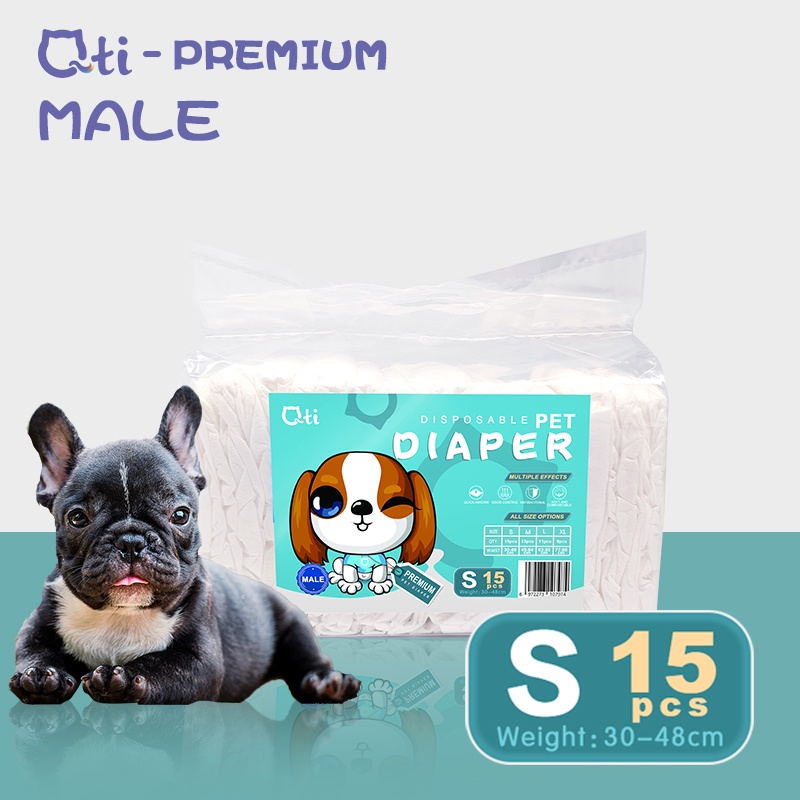 Qti Female Male Pet Cat Dog Diaper 36’s XS S M L XL Value Premium ...