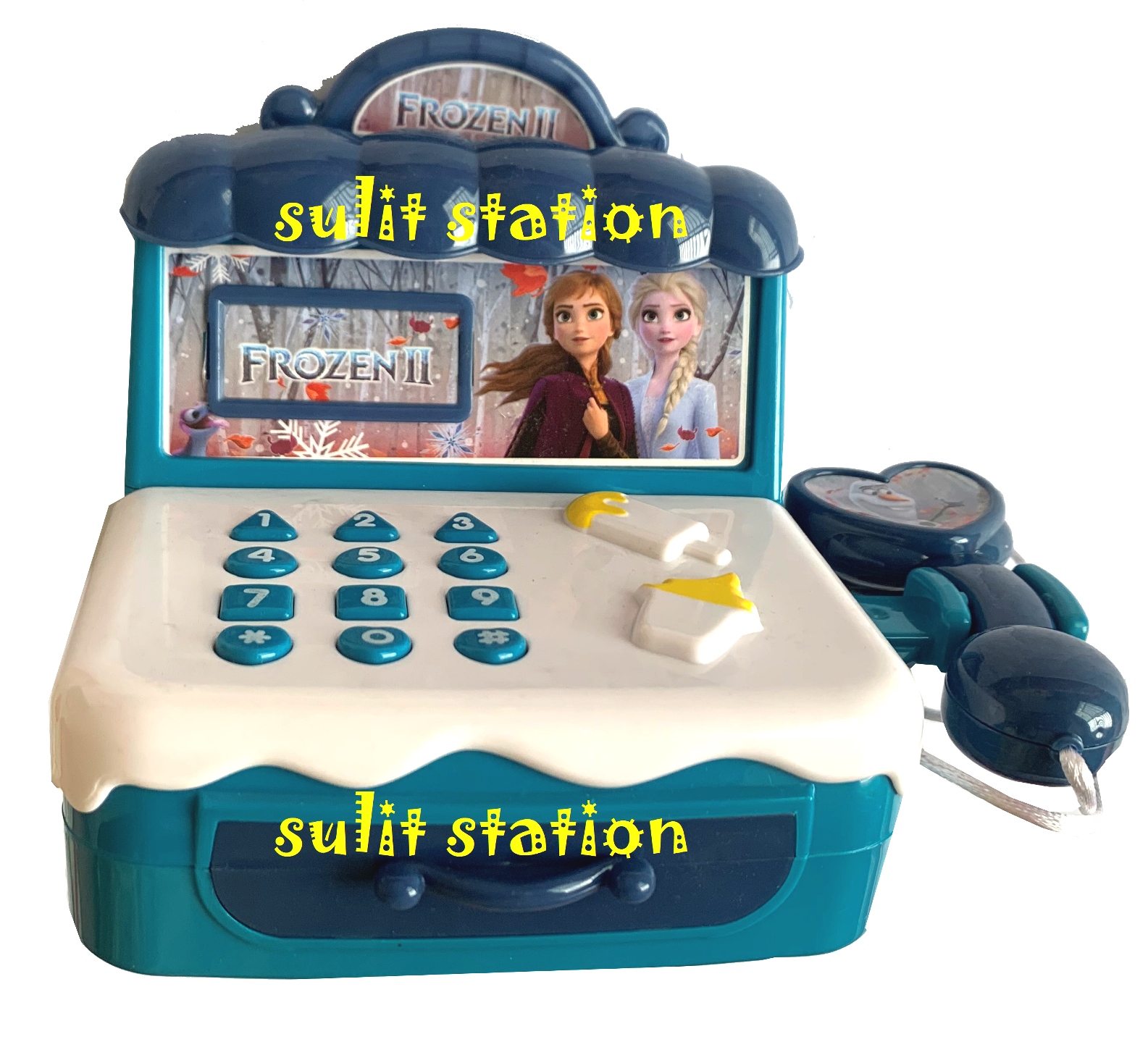 FROZEN ELSA ANNA BATTERY OPERATED TELEPHONE MUSICAL LIGHTED PHONE TOYS ...