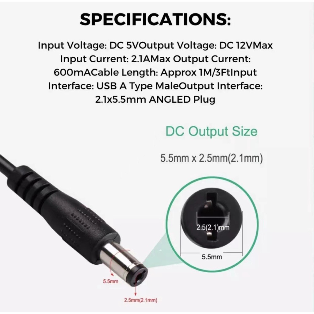 USB Wifi to Powerbank Cable / Wifi Connector to Powebank / WiFi Cable ...