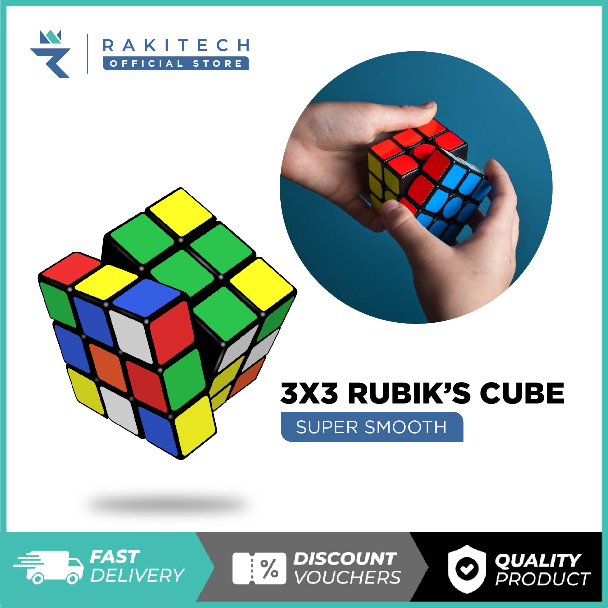 Rubik Cube 3x3 | Super Smooth 3x3 Rubik's Cube for all ages ...
