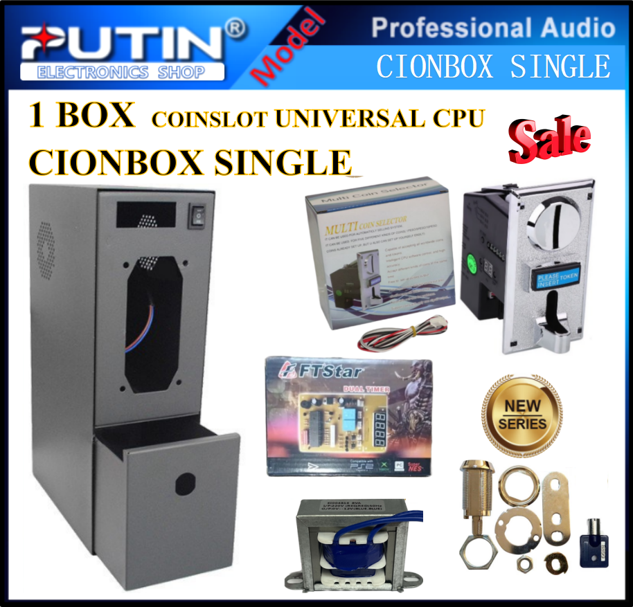 The 1Box Complete Pisonet One Piece w/Parts /High Power Relay Coin Slot ...