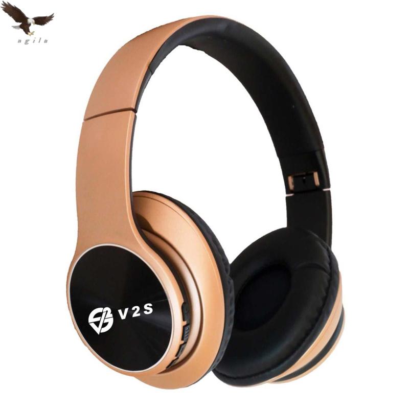 Headphone V2S V7 Bluetooth Headphones Rechargeable 5.0 EDR Hi-Fi Sound ...