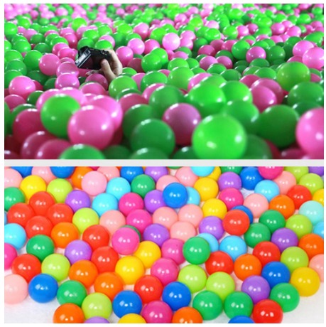 Mini Plastic Ball - 50pcs 70mm Colorful soft plastic ball kids | Lazada PH