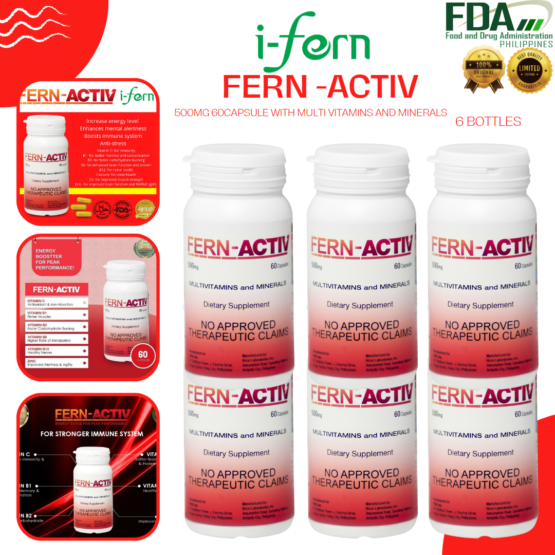 IFERN Fern Activ 60 Capsules [ 6 Bottles ] | Lazada PH