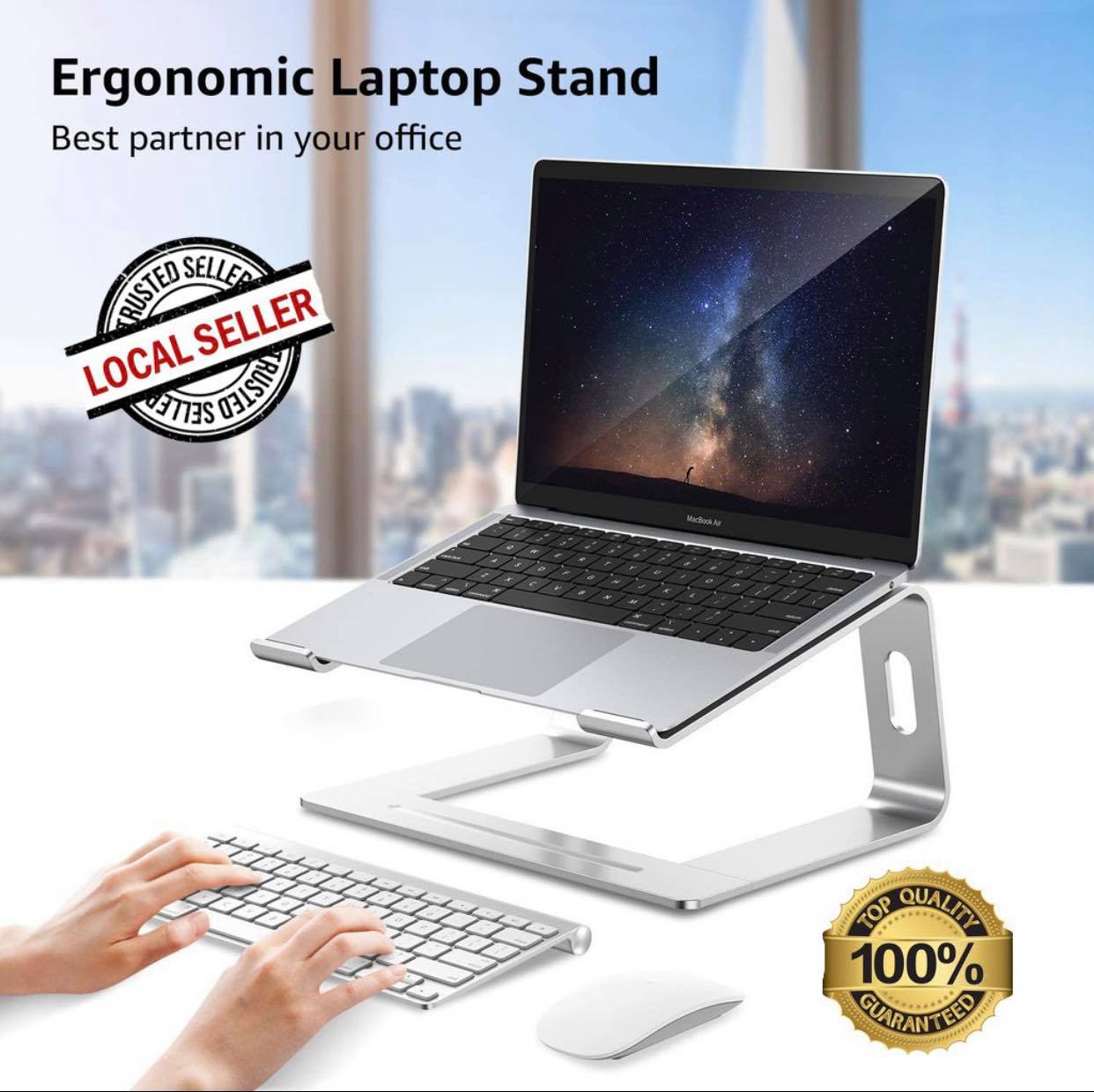 Laptop Stand Aluminum Ergonomic Computer Desk Stand, Detachable Metal ...