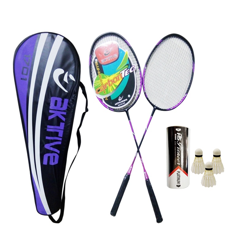 Aktive Badminton Racket 1701 w/ 3pcs.Pioneer shuttlecock | Lazada PH