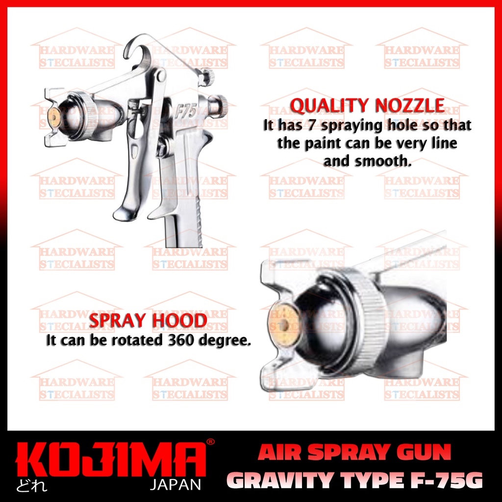 Spray Gun Gravity Type F-75G 450CC KOJIMA | Lazada PH