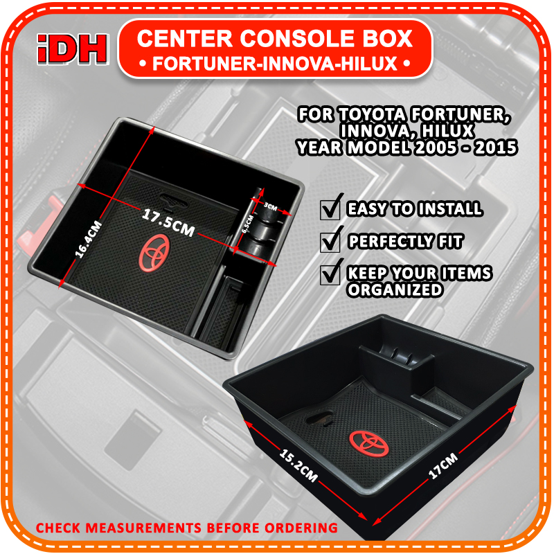 Toyota Fortuner | Innova | Hilux 2005 - 2015 Center Console Box Armrest ...