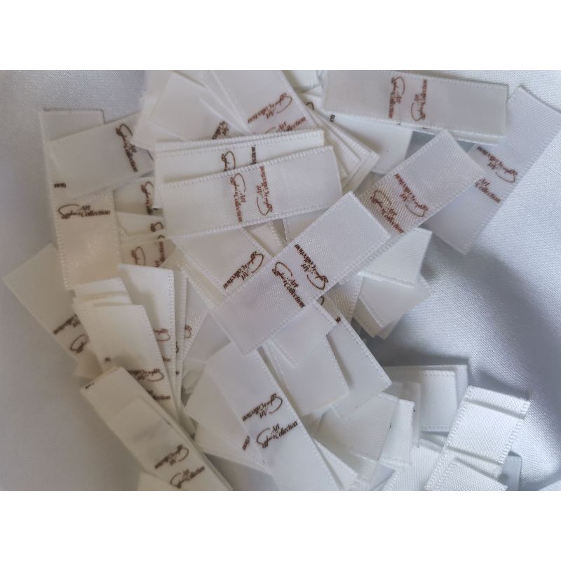 COD Customised/Personalised Satin Cloth Label/Etiquettes/Etiketa ...