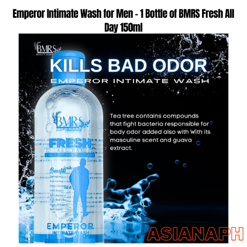Emperor Intimate Wash for Men - 1 Bottle of BMRS Fresh All Day 150ml ...