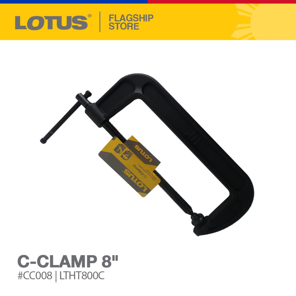 Lotus Toolbox | C Clamps ( 6'' | 8'' | 10'' |12'' ) - Hand Tools ...