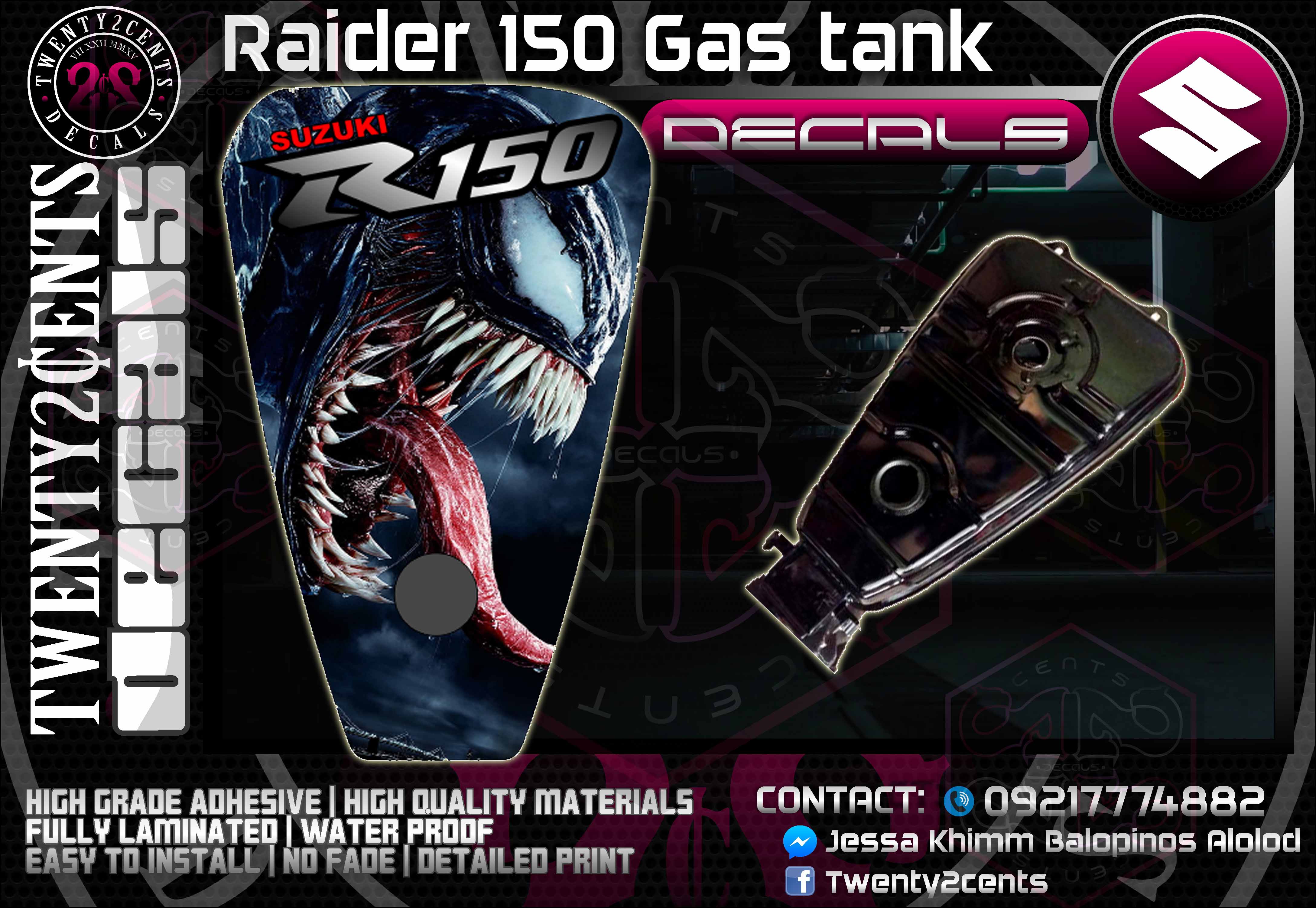 Raider 150 gas tank decals sticker | Lazada PH