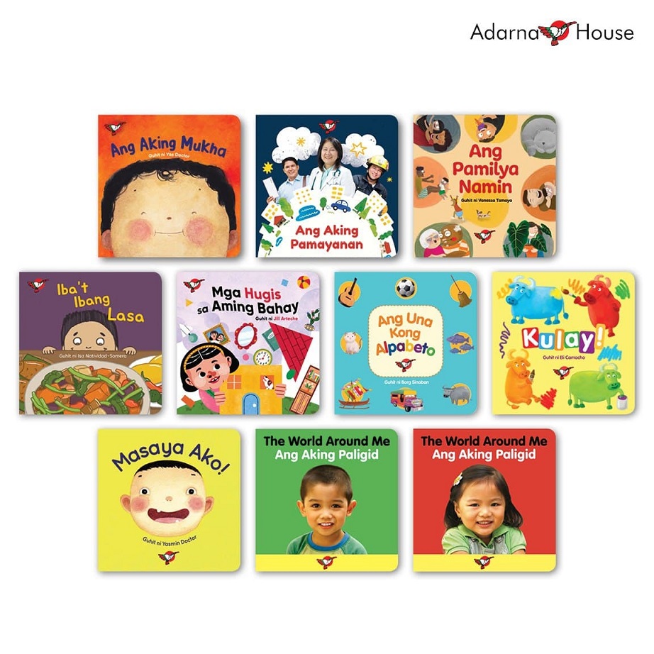 Wika Board Book Bundle - for Toddlers - Filipno Text (10 pcs Board Book ...