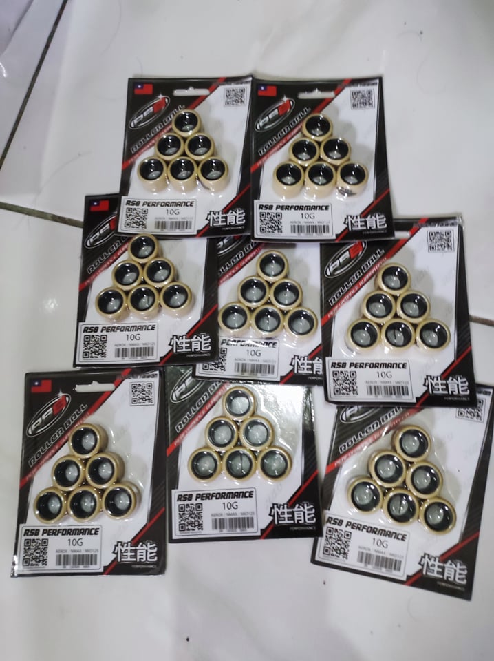 RS8 Flyball/Roller/Bola (NMAX/AEROX/MIO125/MSI125/GRAVIS) -8g/9g/10g ...