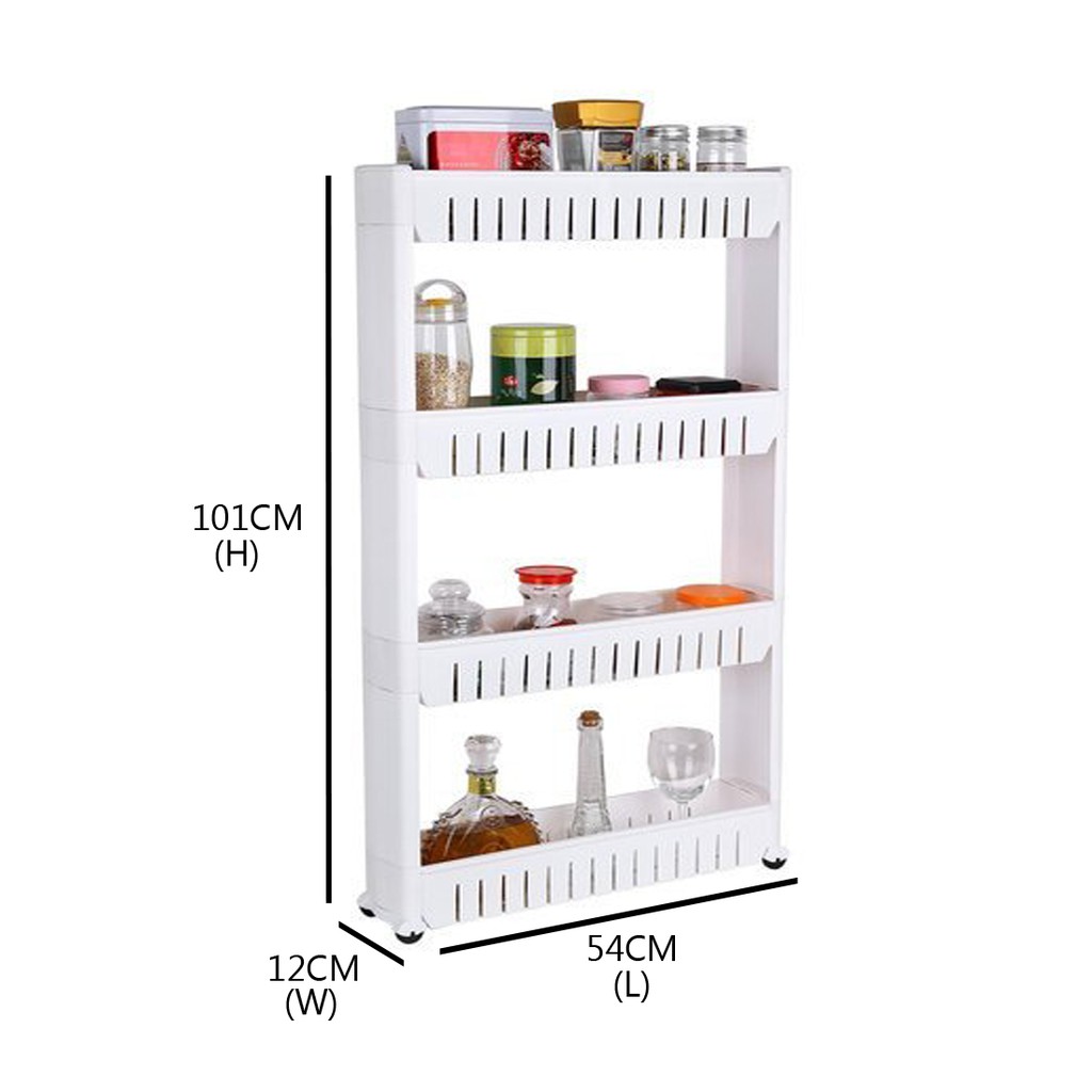 ( FIVESTAR ) 3 Layer Slim and Sleek Slide Out Trolley Cart Home ...