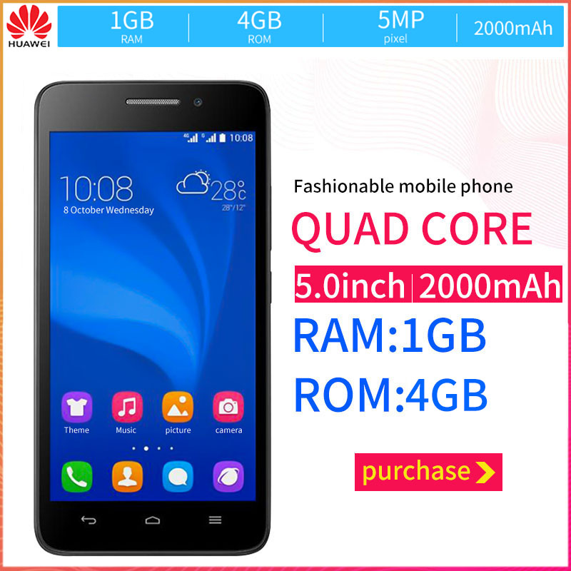 COD HUAWEI Original G620 (1GB+4GB) Dual SIM Smartphone 5 inch Mobile ...