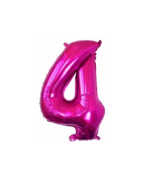 16 inches Pink INS style Fushia pink color design number 0 - 9 party ...