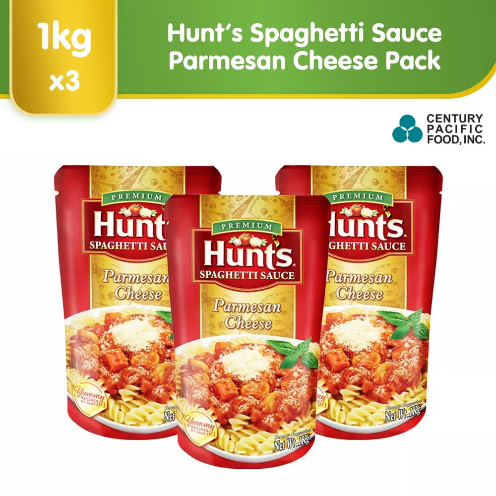 Hunt's Spaghetti Sauce Parmesan Cheese 1Kg Pack of 3 | Lazada PH