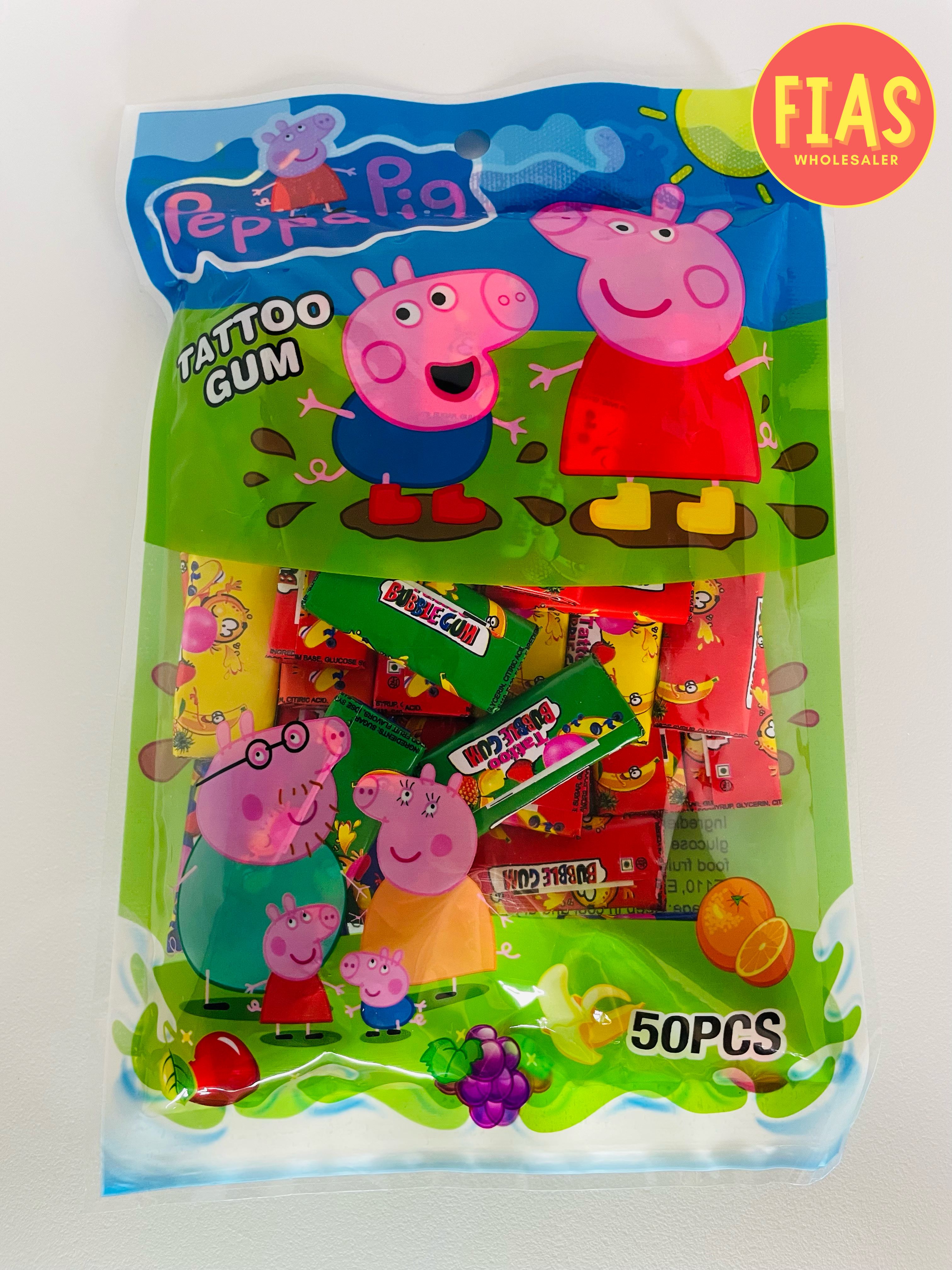 50 Pieces Peppa Tattoo Gum | Lazada PH