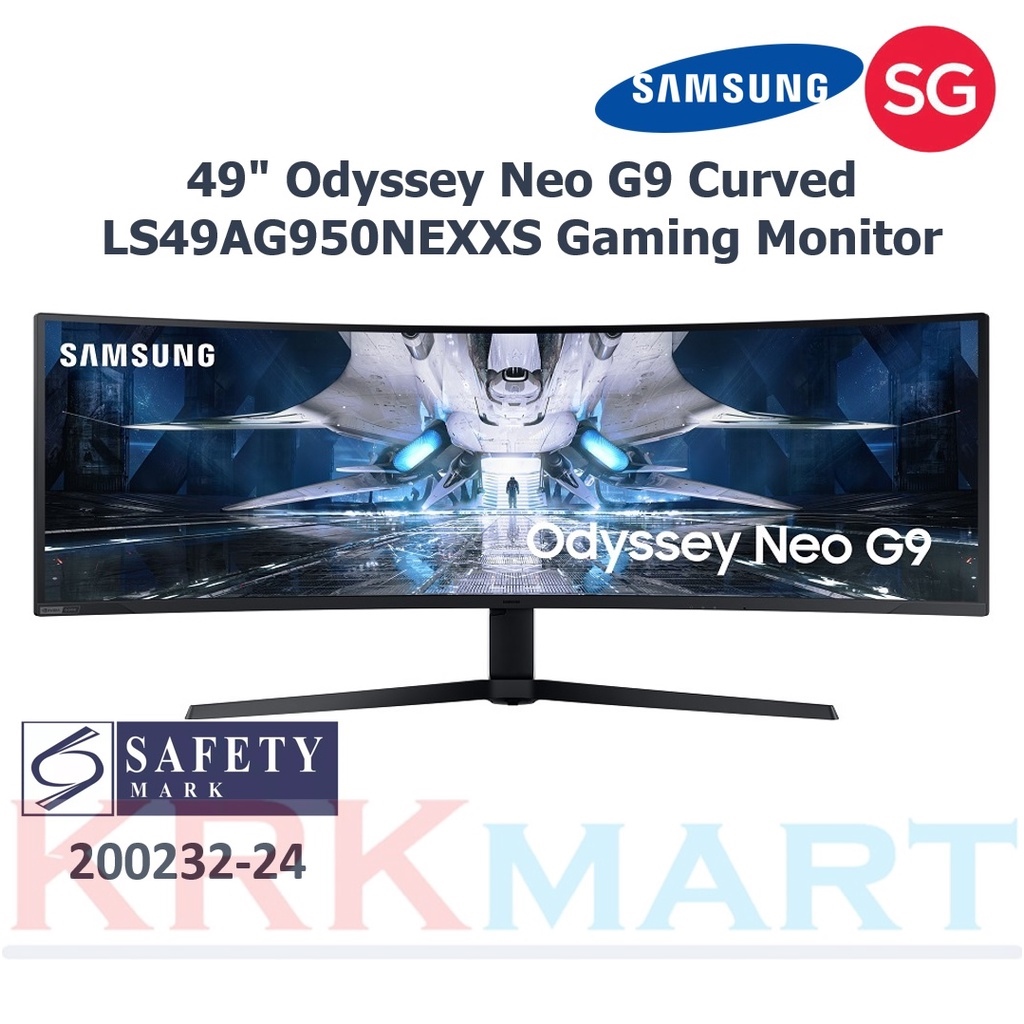 Samsung 49 Odyssey Neo G9 Curved LS49AG950NEXXS DQHD Monitor With ...