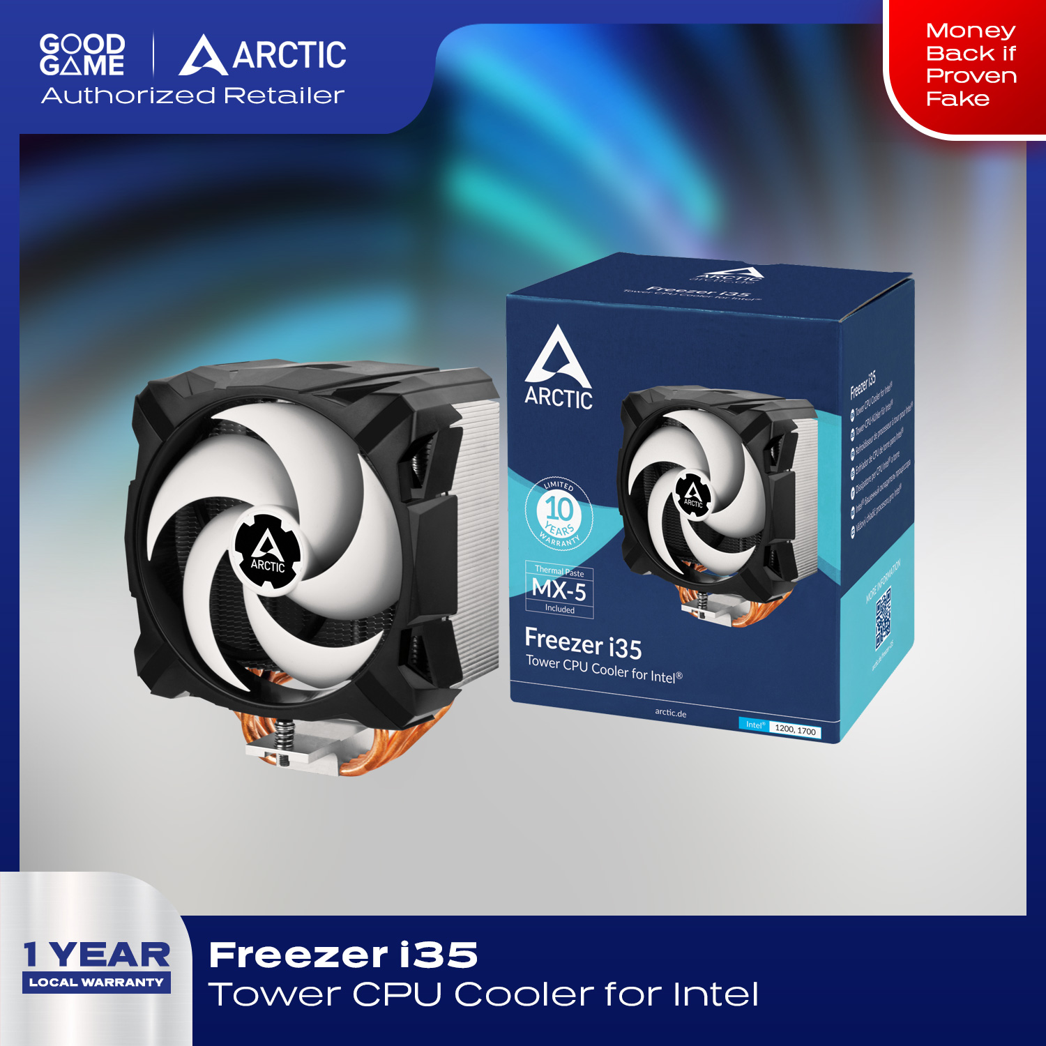 [NEW] Arctic Freezer i35 Single Tower CPU Cooler with a A-RGB, Intel ...