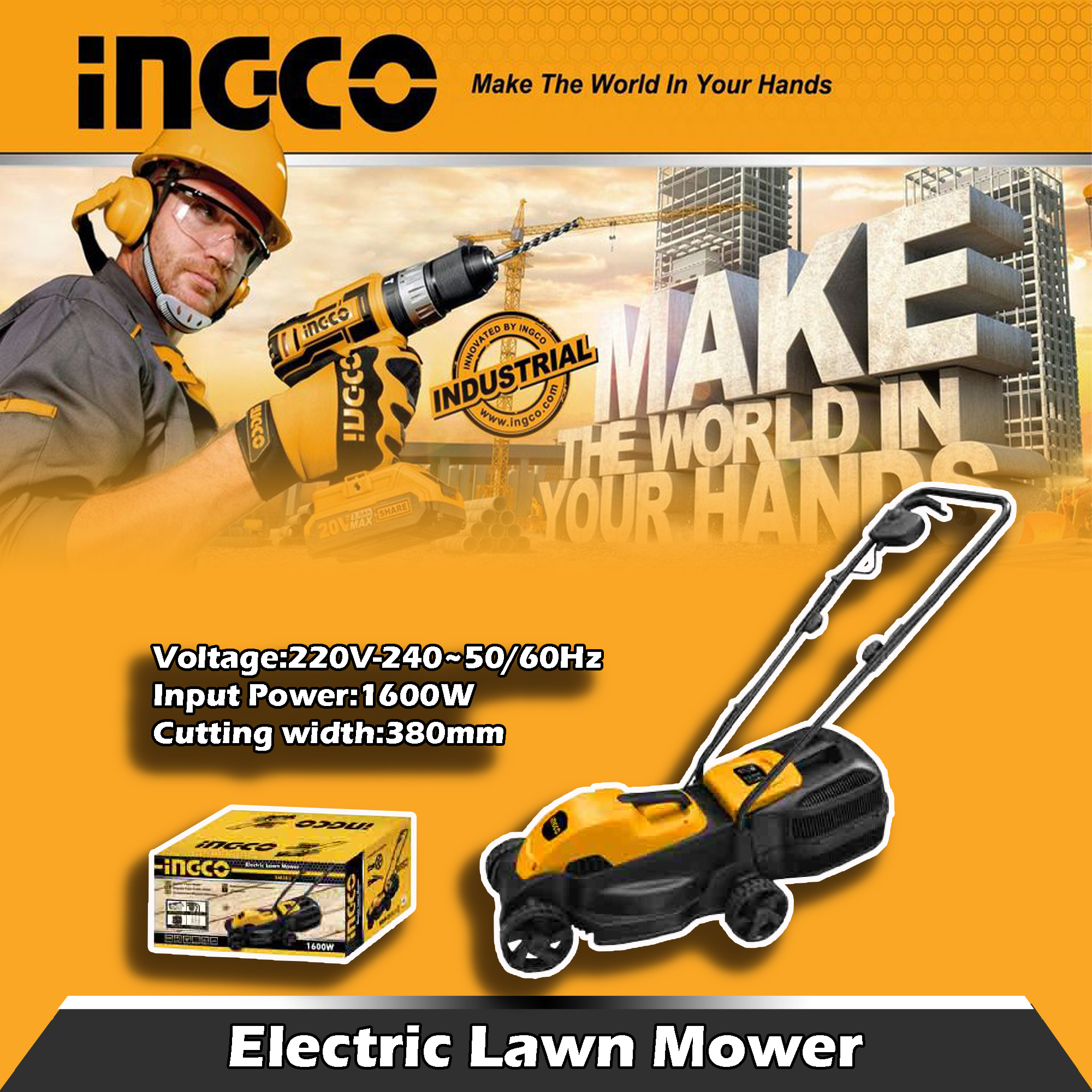 INGCO Electric Lawn Mower LM385 | Lazada PH