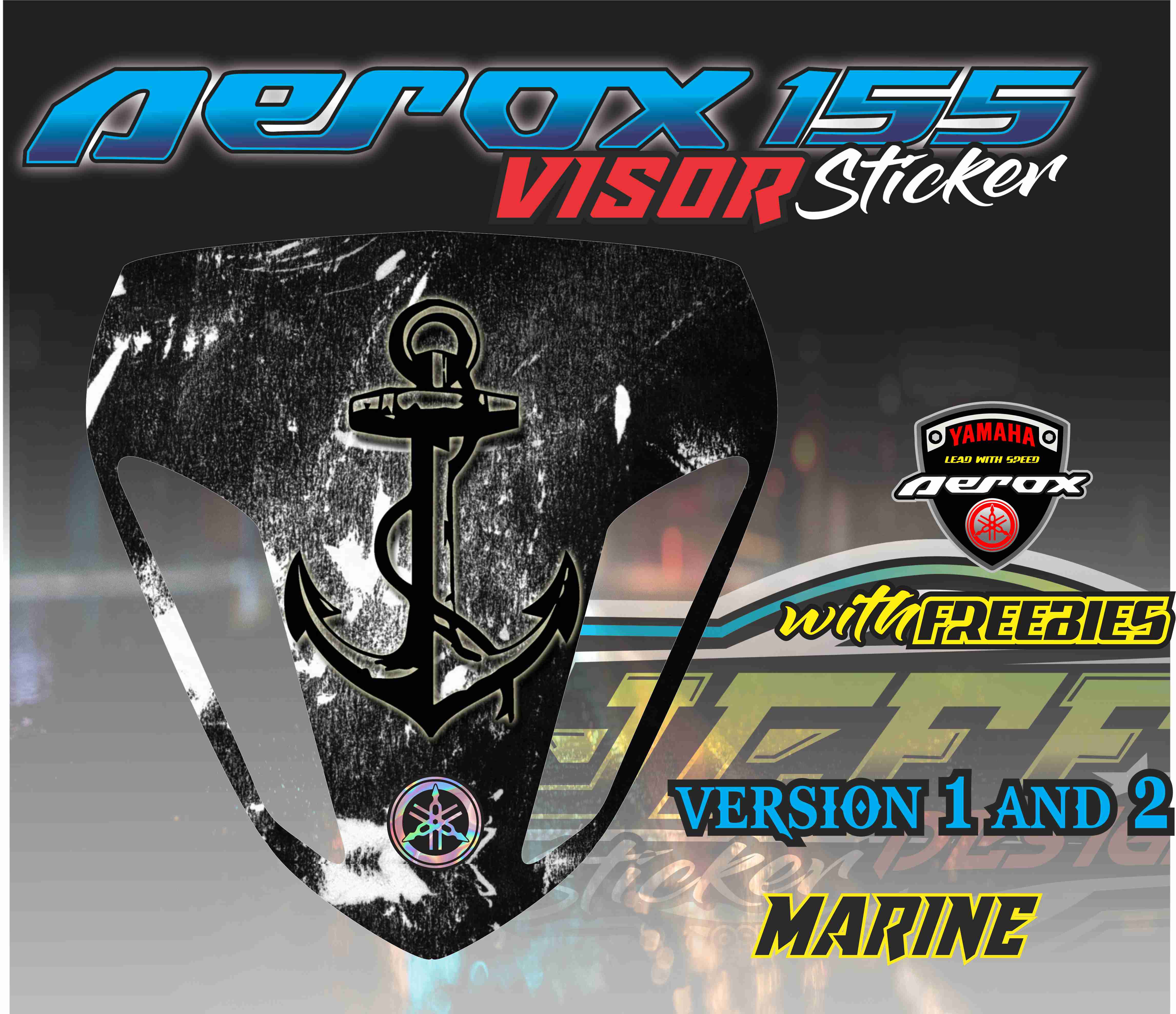 aerox visor stickerversion 1 and 2 fit | Lazada PH