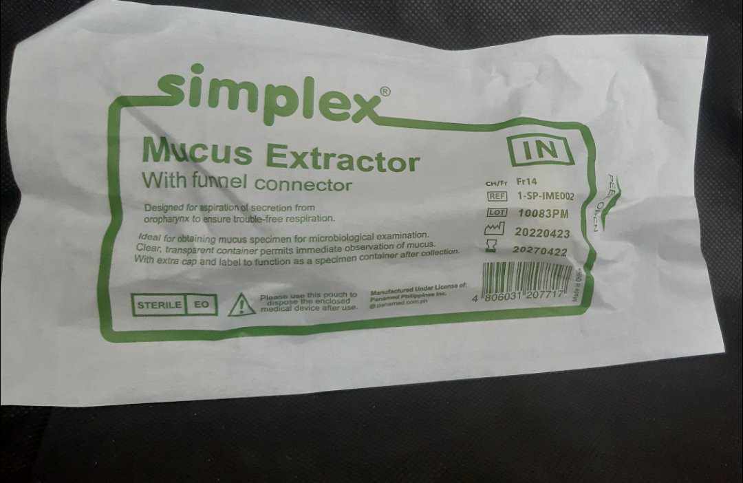 SIMPLEX MUCUS EXTRACTOR with Funnel Connector per piece | Lazada PH