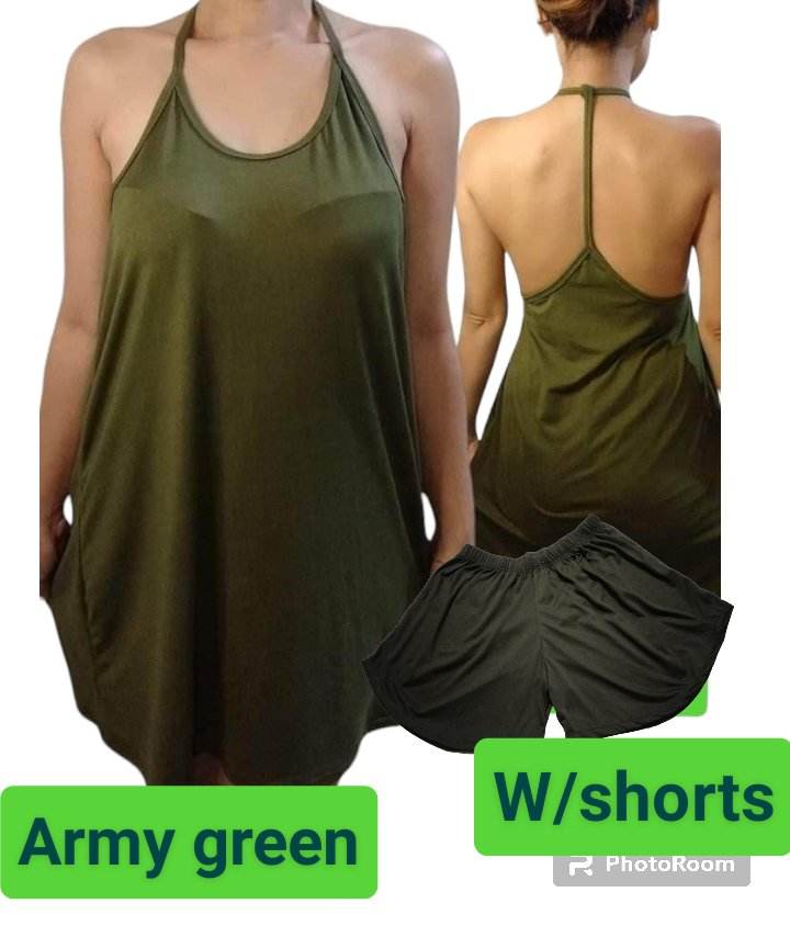 Plus Size dress halter back L- 5XL Big Size for woman w/ low back ...