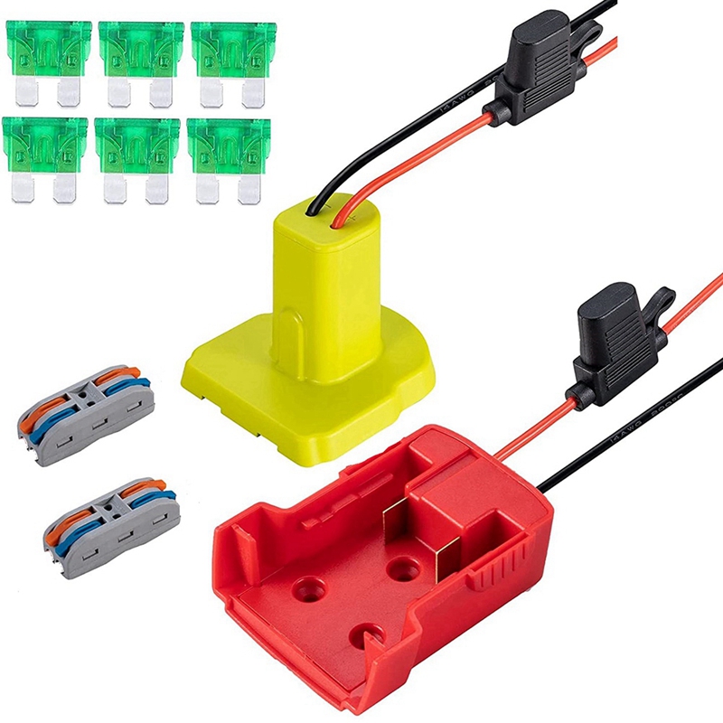 Power Wheel Adapter for Ryobi 18V & MK M18 18V Battery with Fuse & Wire ...