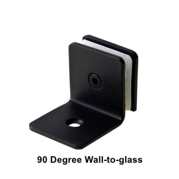 SQUARE TYPE MATTE BLACK GLASS CLAMP/GLASS CLIP SUS304 STAINLESS | Lazada PH