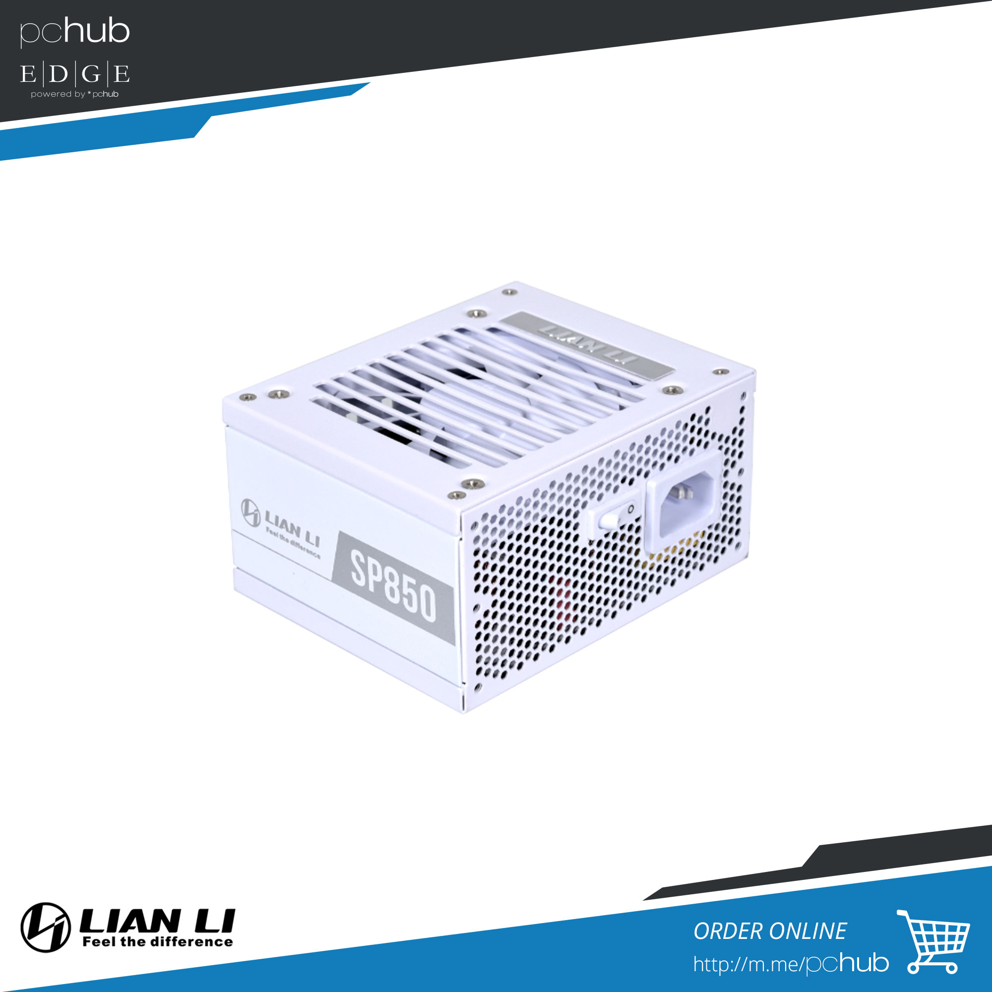 Lian Li 850watts PSU, SFX, white chassis, gold, modular pn: SP850 ...
