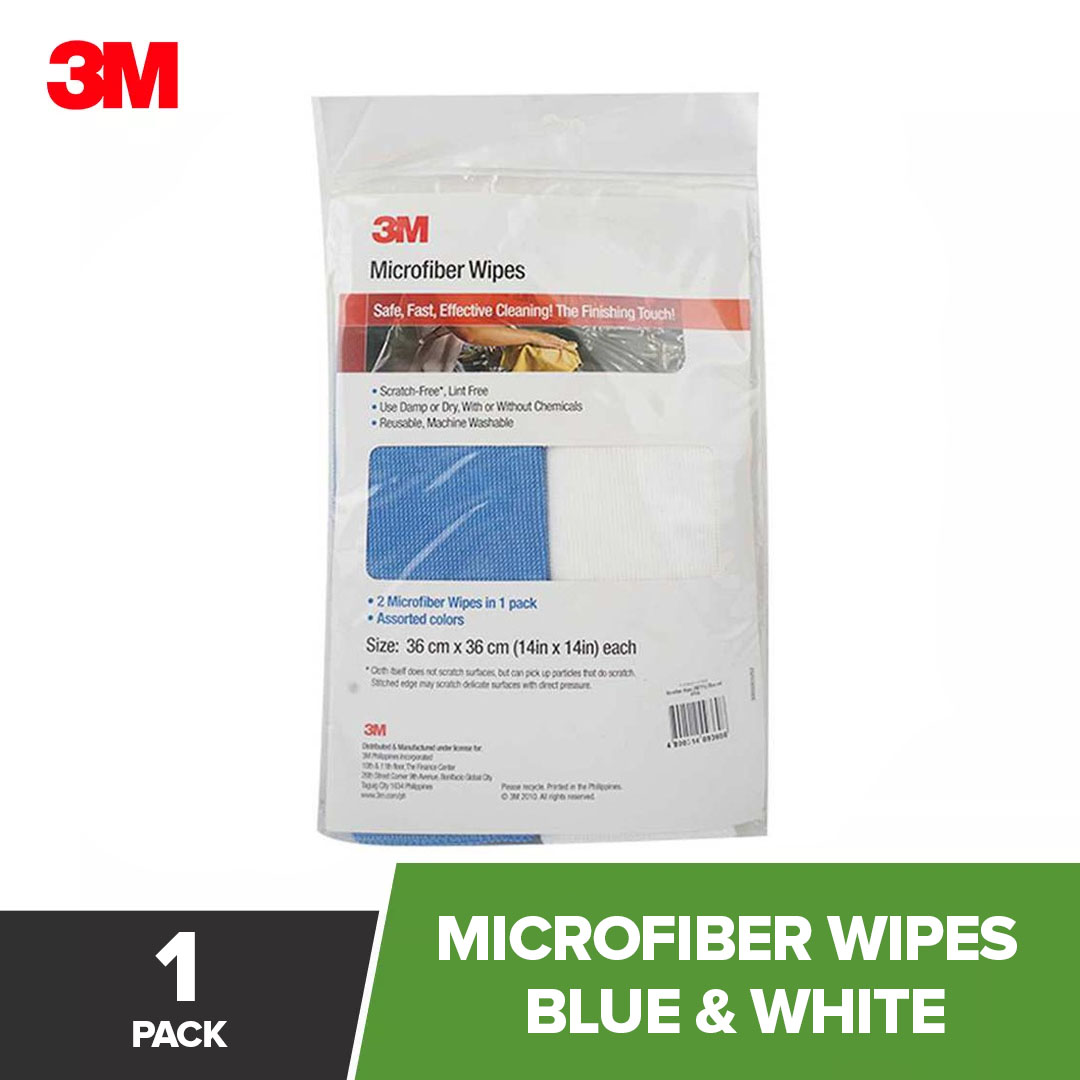 3M Microfiber Wipes Blue&White | Lazada PH
