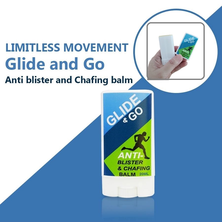 20g Glide and Go Anti Blister and Chafing Balm Stick / Sports Balm Body ...