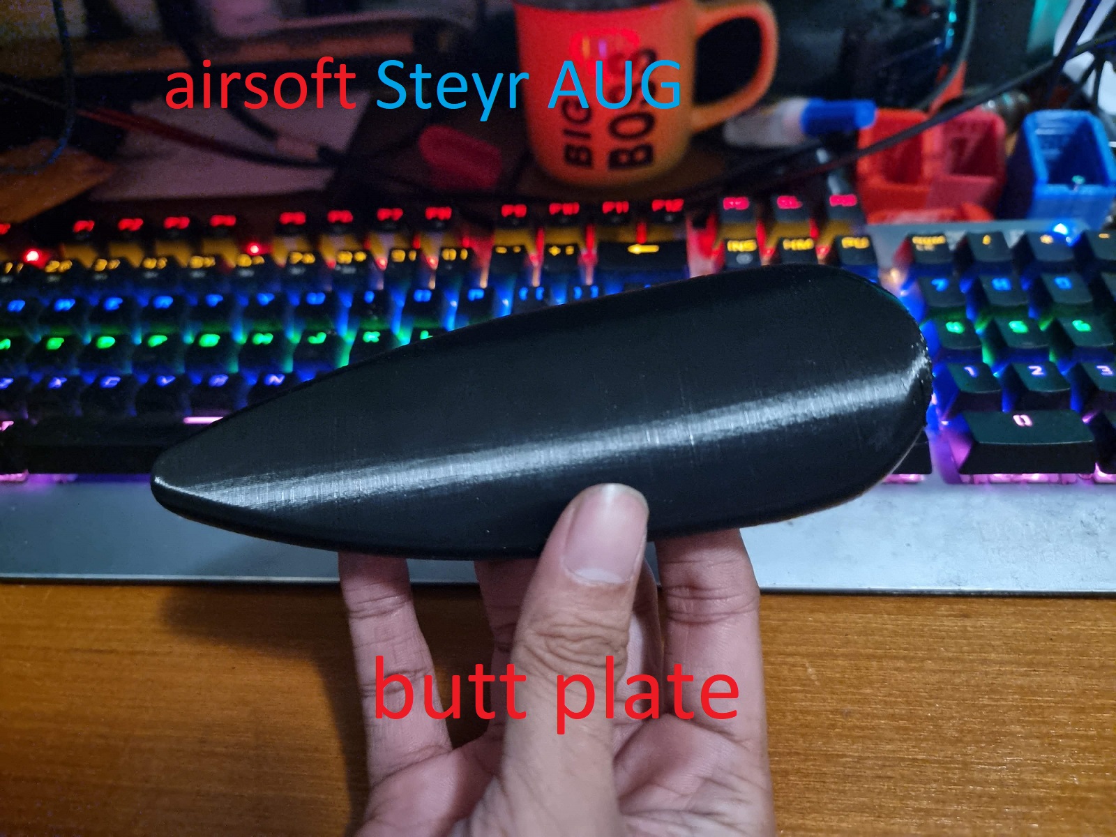 3d printed Steyr AUG rubber butt plate | Lazada PH