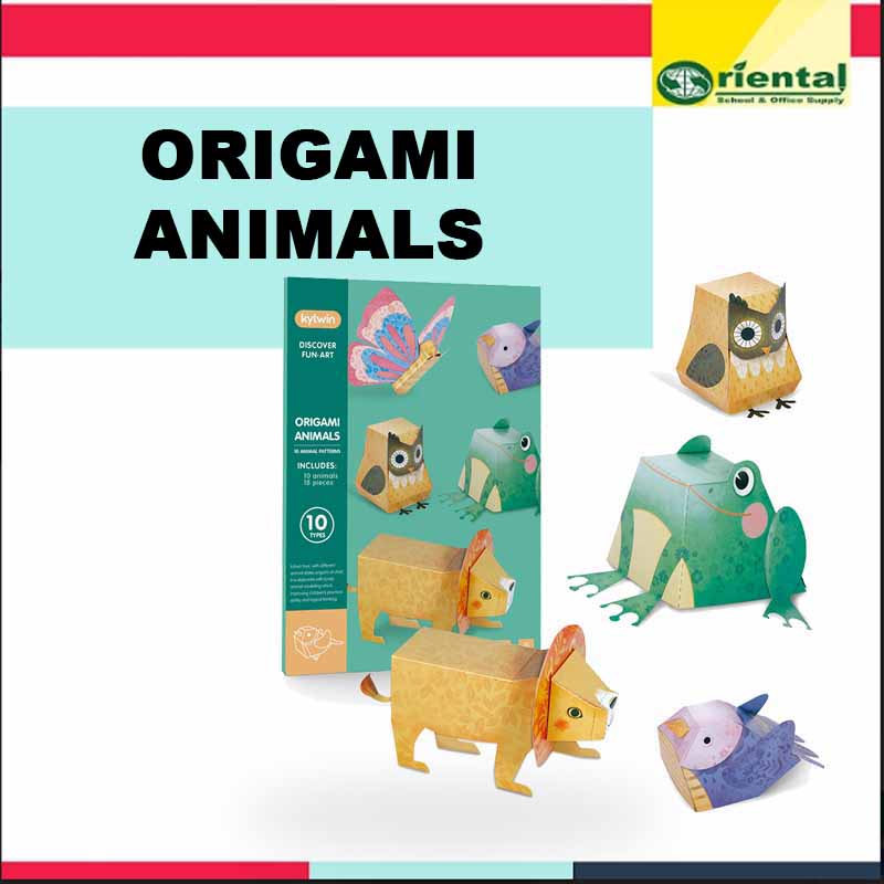 3D Origami Paper Animals - 10 Animal Patterns - Craft Toy Handwork Book ...