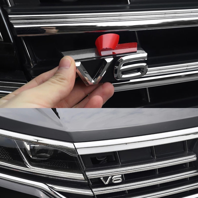 Auto Products Emblem V6 Grill Sticker for -VW TERAMONT PHIDEON ARTEON ...