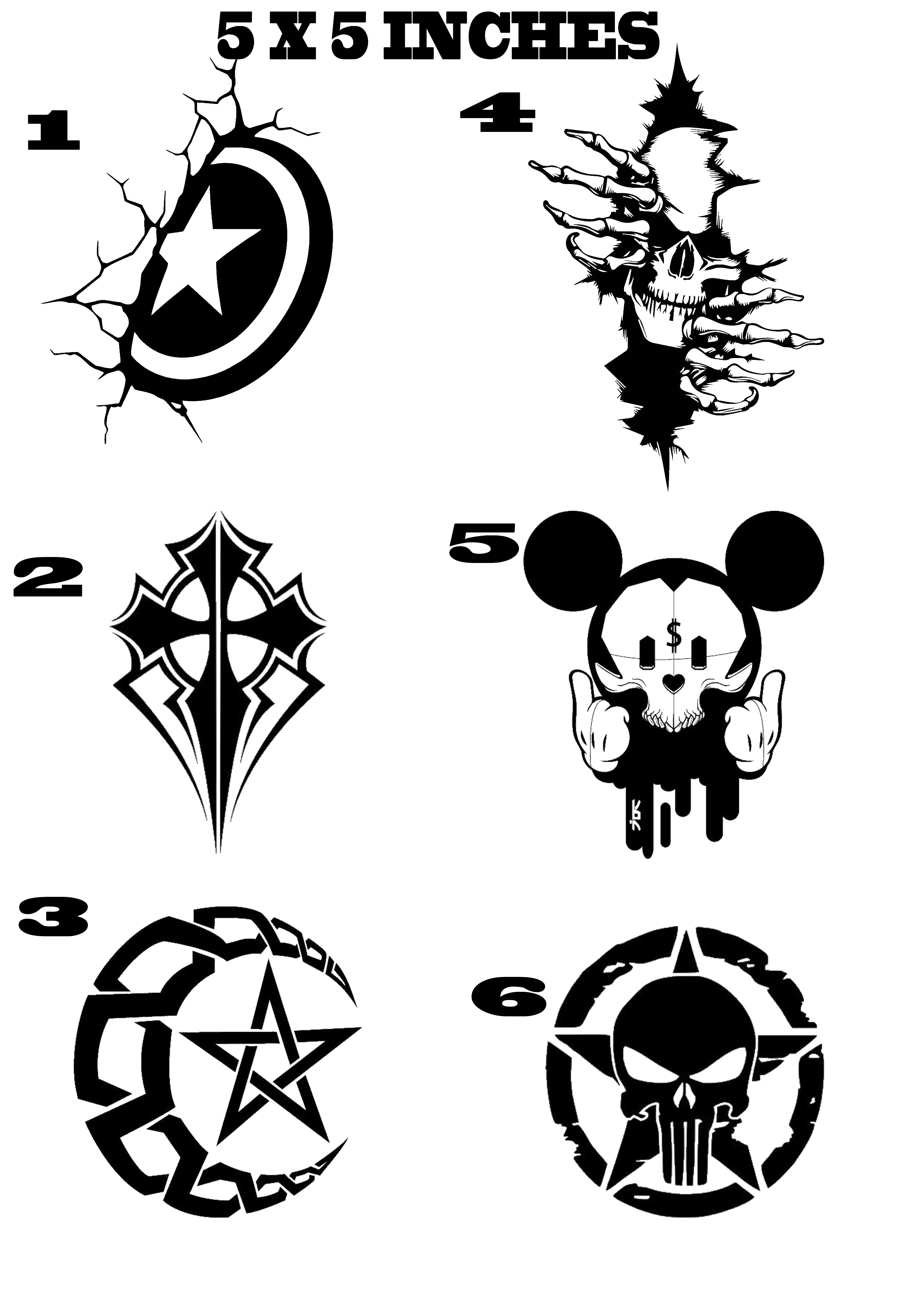 MOTORCYCLE CUT OUT STICKER 5X5 INCHES | Lazada PH