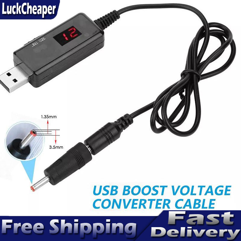 USB Boost Cable 5V Step Up to 9V 12V Voltage Converter | Lazada PH