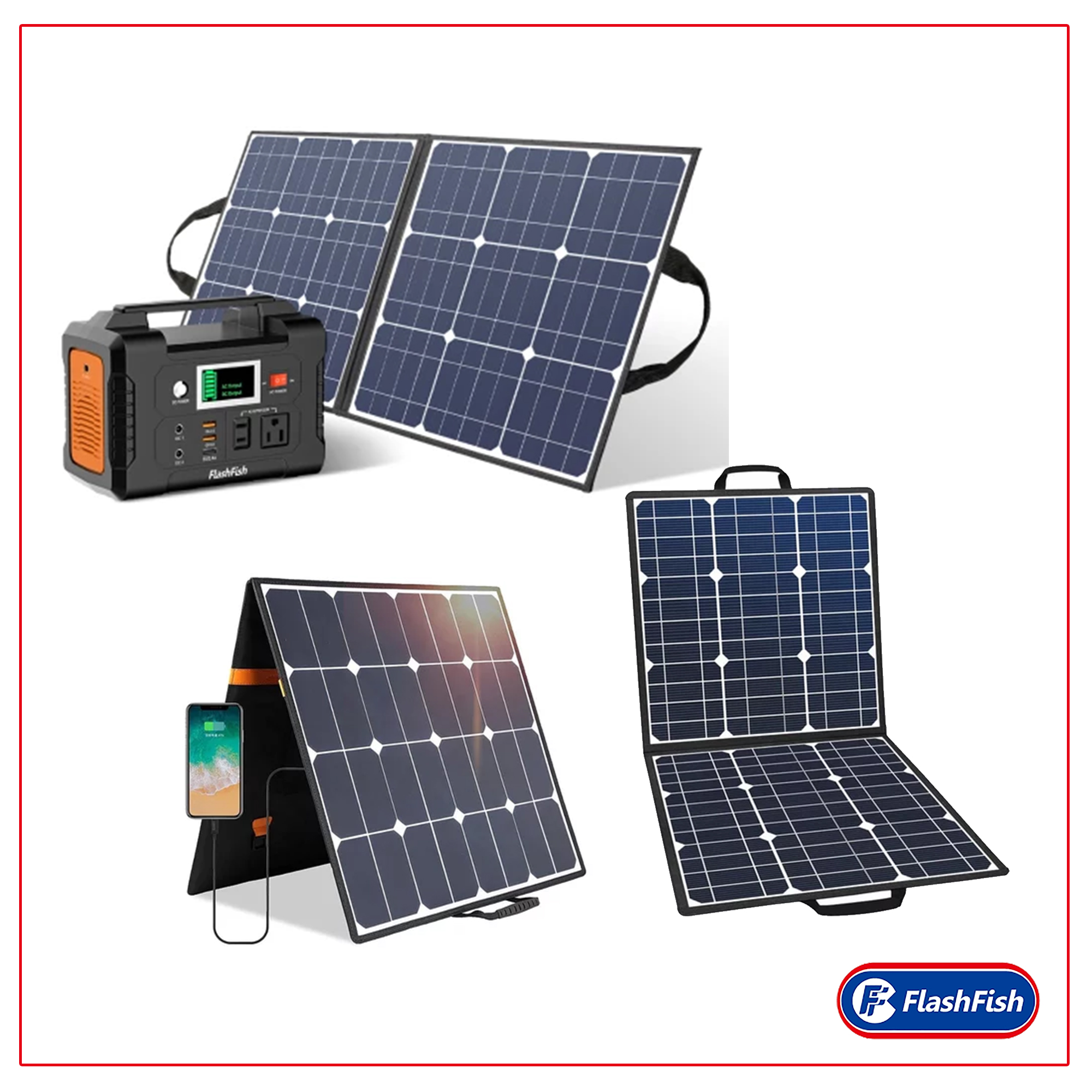 FlashFish.ph ( Genuine Complete Set with Solar panel ) Flashfish E200 ...