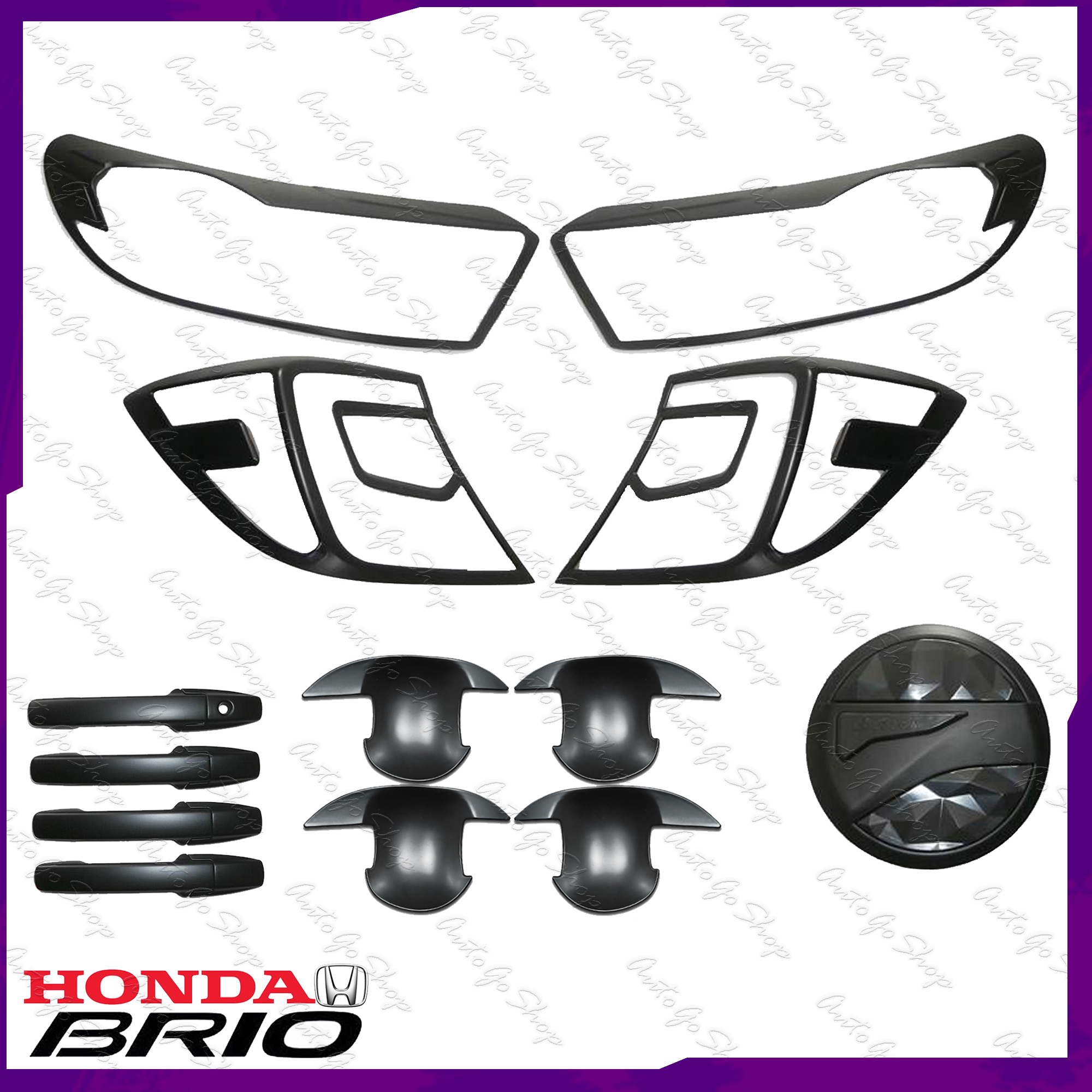 Honda Brio 2019-2020 Combo Set of Headlight and Tail light; Door Inner ...