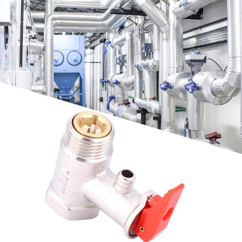 CRAFT - Safety Valve, Pressure Relief Valve Brass for Water Heaters, 0 ...