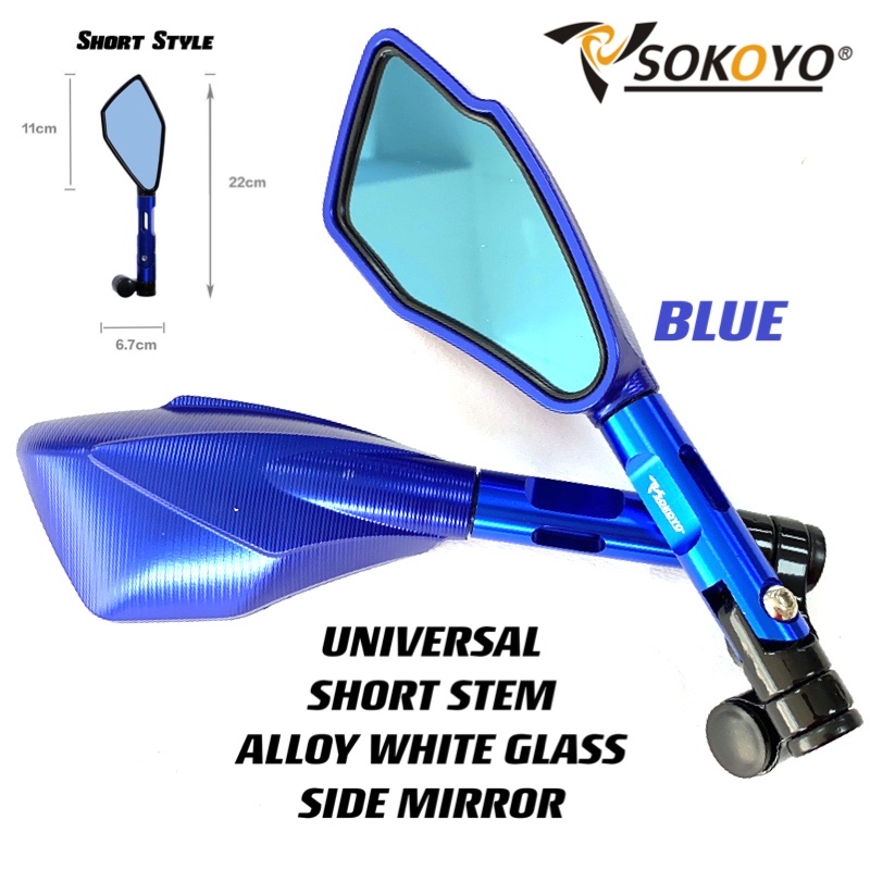 1 pair Sokoyo Side Mirror Universal for any motorcycle HONDA YAMAHA ...