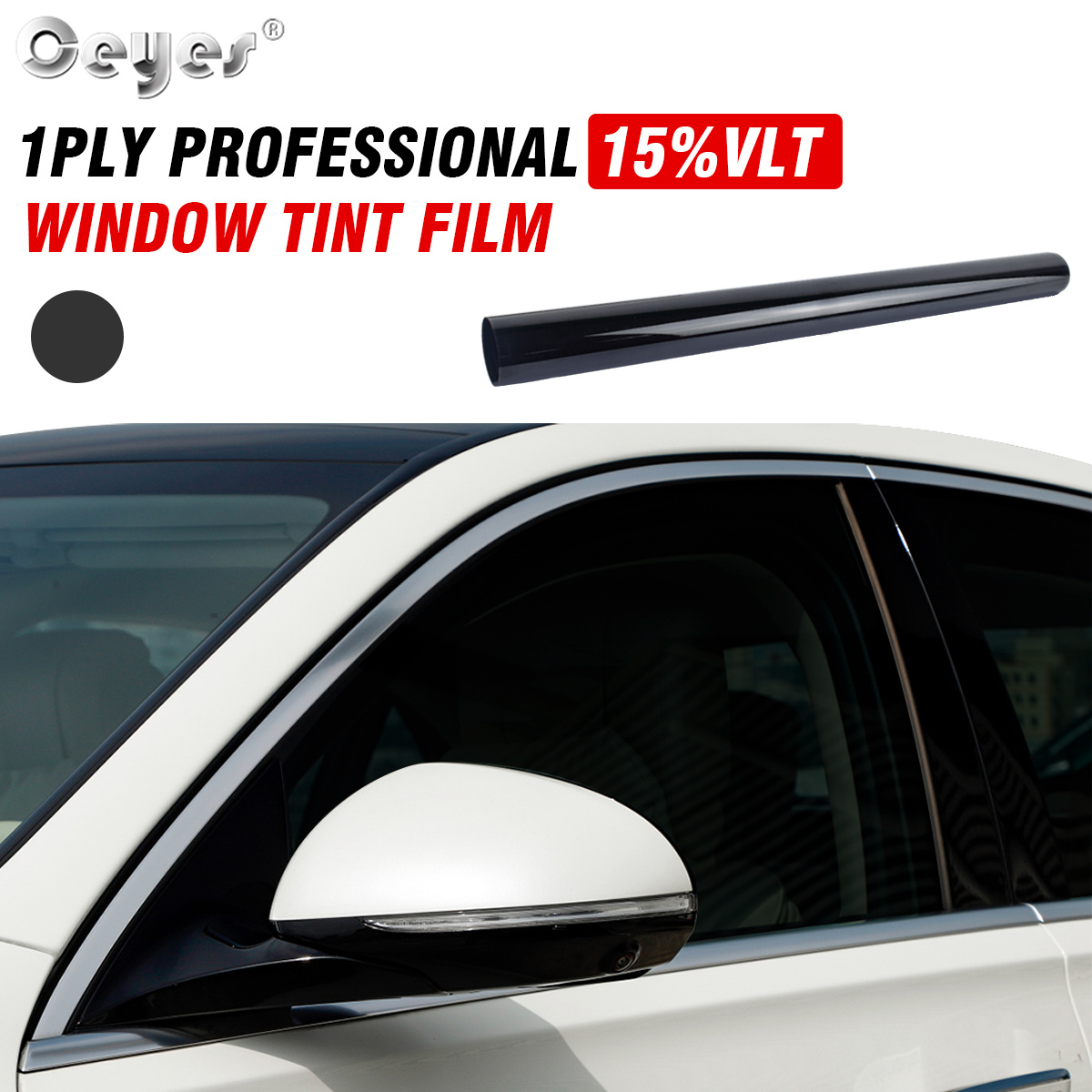 Ceyes Car Window Tint Film Sunshade Sticker 5%-50% VLT Glass Sticker ...