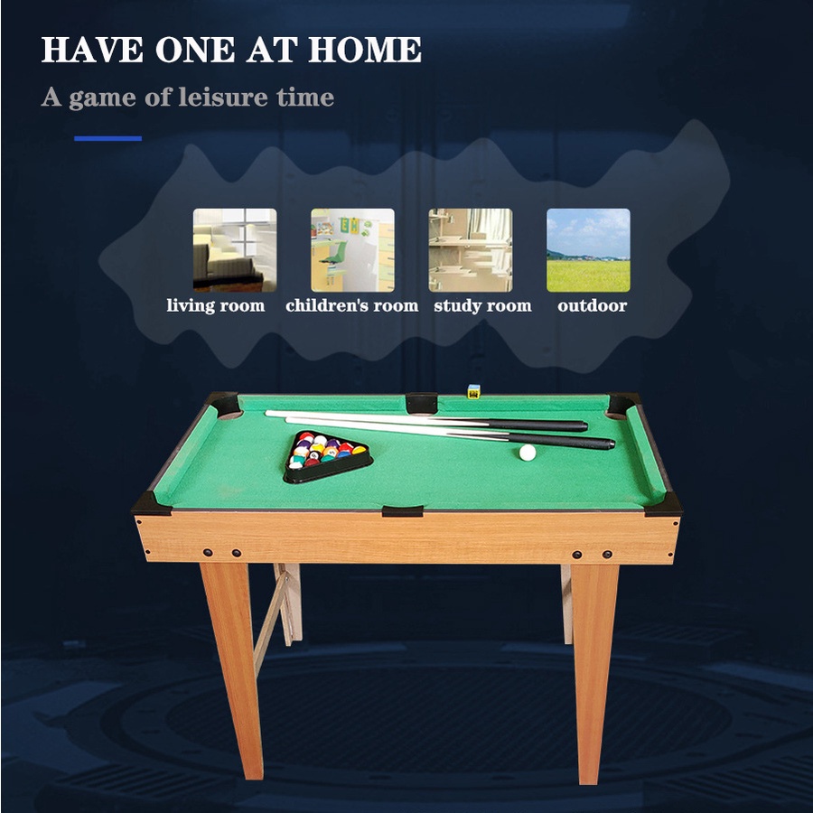 27x14 inches Mini billiard Table for Kids wooden with tall feet ...